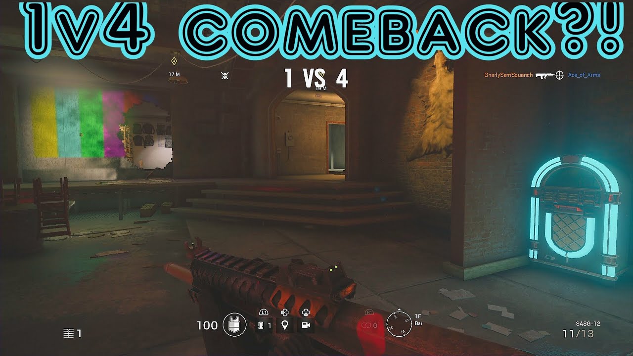 Rainbow Six Siege Multiplayer Gameplay #1: 1v4 comback?! - YouTube