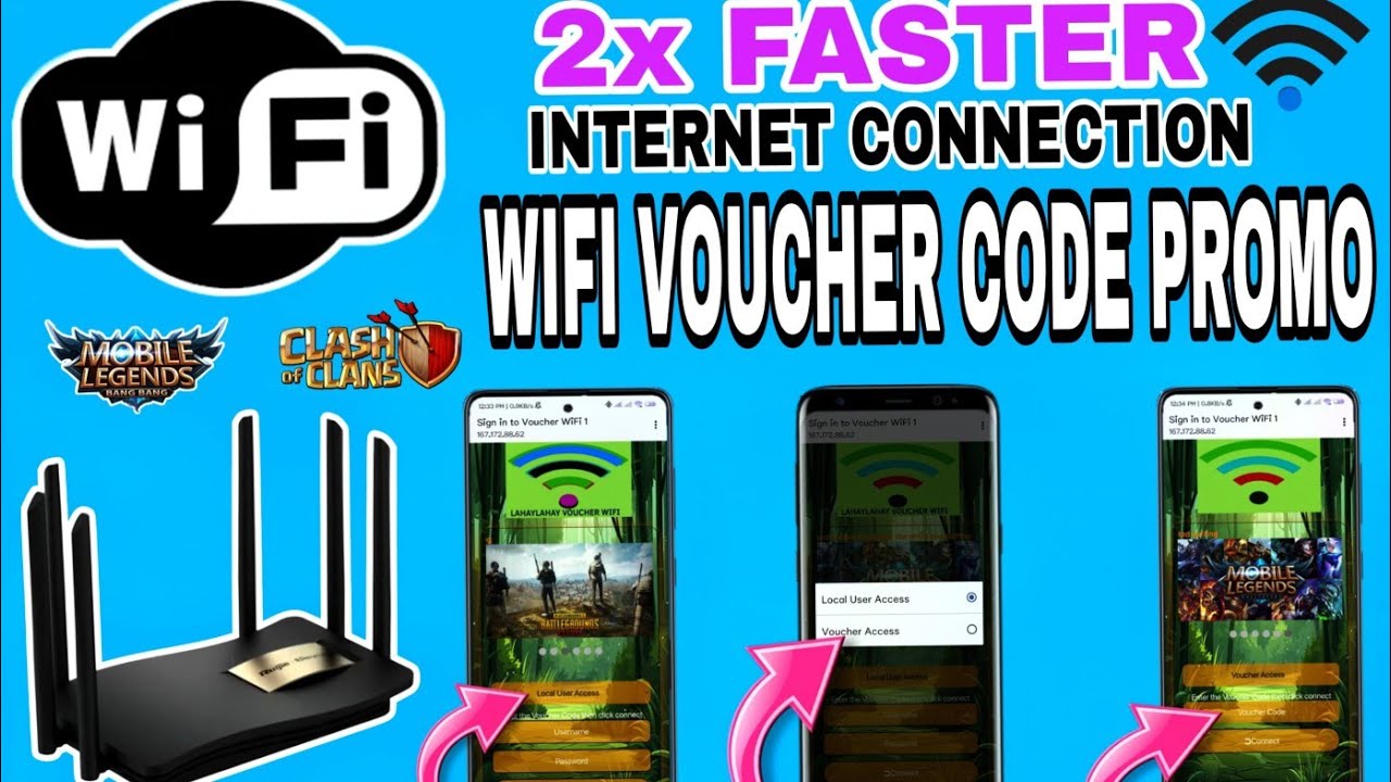 How to connect VOUCHER WiFi via Code - YouTube