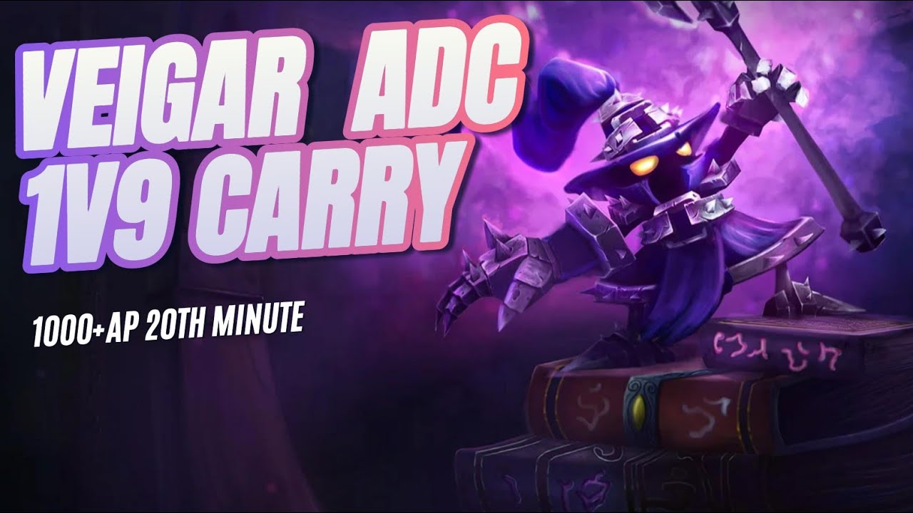 OP Veigar ADC | Oneshot Meta 1v9 Hypercarry #leagueoflegends - YouTube