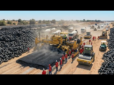 American Genius Engineers Built Massive Asphalt Roads With Millions Of Recycled Car Tires