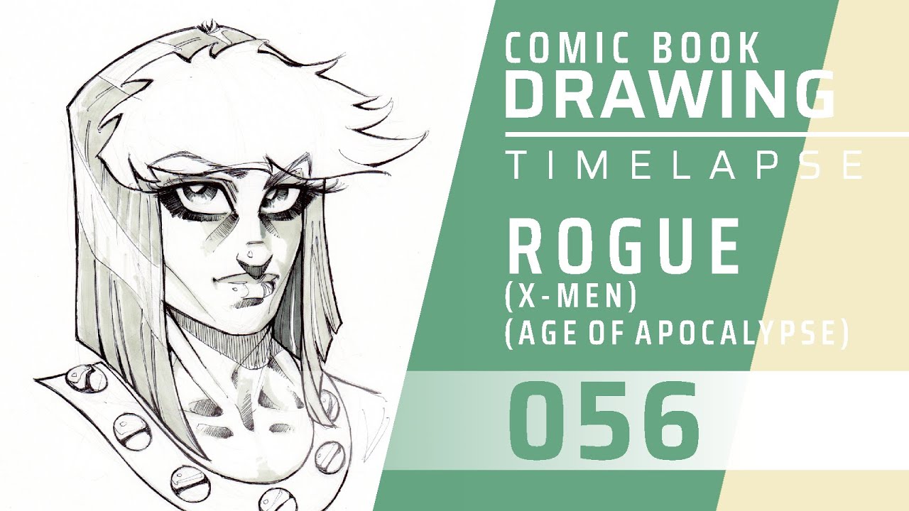 How to Draw Rogue | How to Draw a Comic Character | Drawing Tips ...