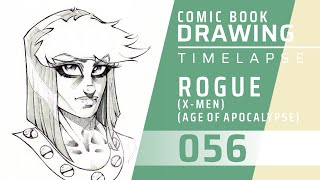 How to Draw Rogue | How to Draw a Comic Character | Dra... | Doovi