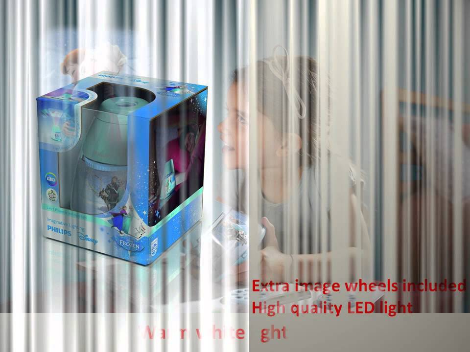Philips Disney Frozen Children's Night Light and Projector - YouTube