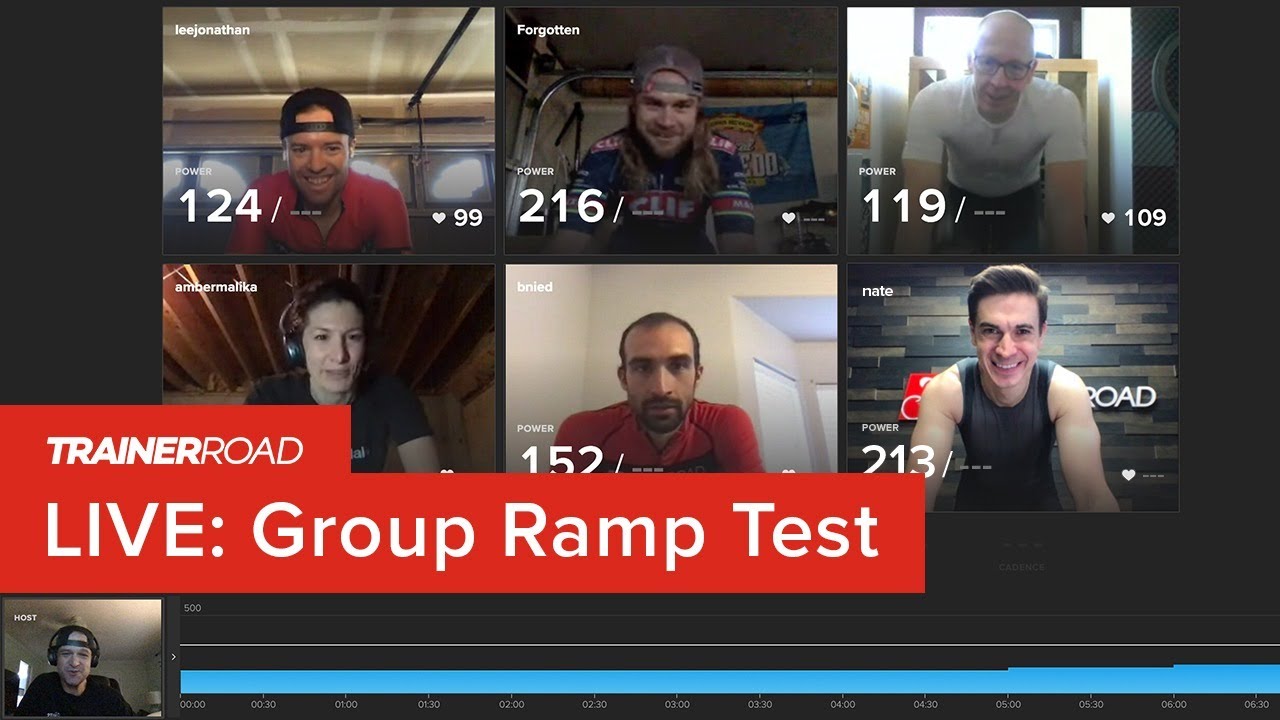 LIVE: TrainerRoad Group Ramp Test - YouTube