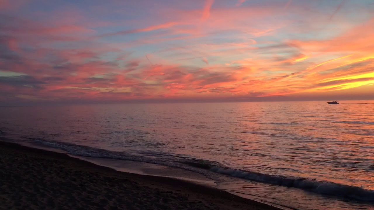 Sunset at the beach - Harbert, Michigan - YouTube