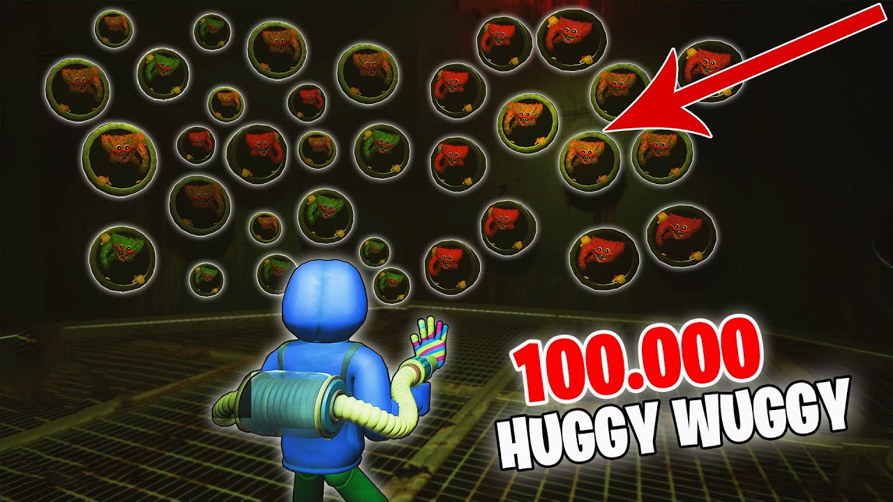 100000 HUGGY WUGGY in PROJECT PLAYTIME | BUG PROJECT PLAYTIME - YouTube