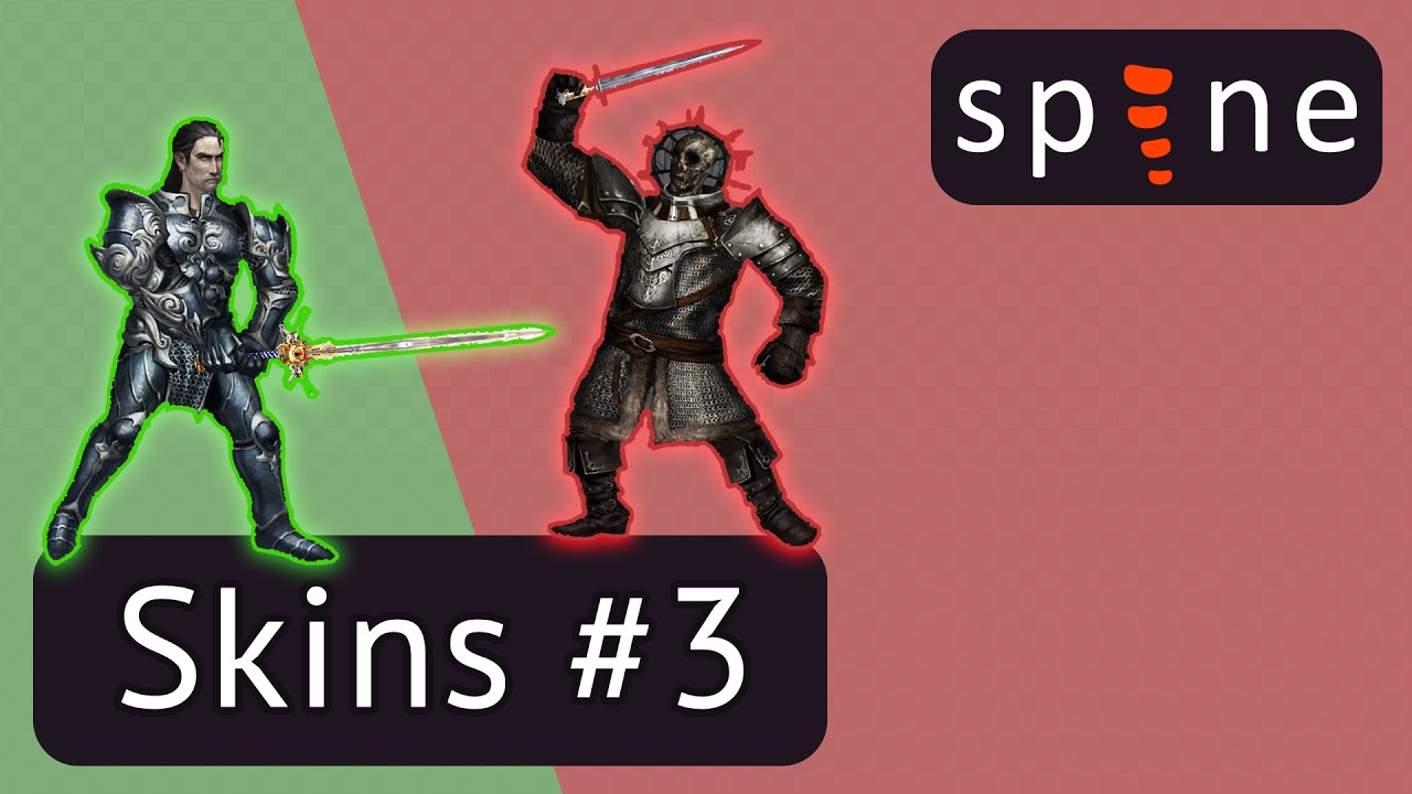 Spine 2D Tutorial : Different Proportions Skins - YouTube