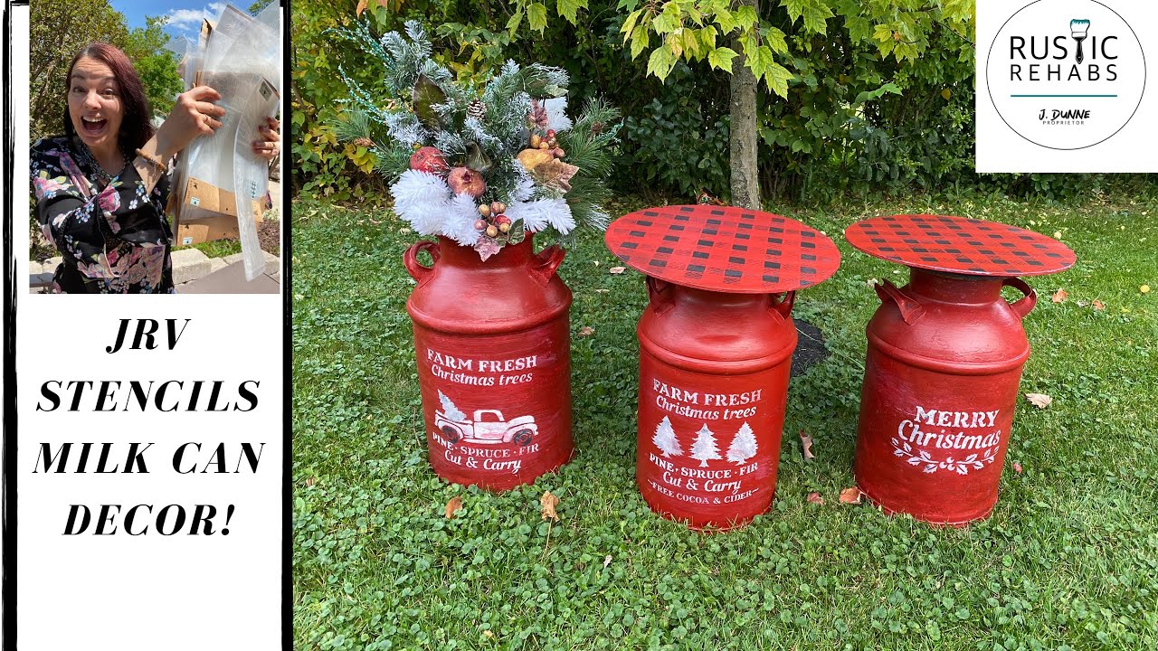 Rustic Rehabs ‘Other People’s Junk’ Milk Cans for Christmas! - YouTube