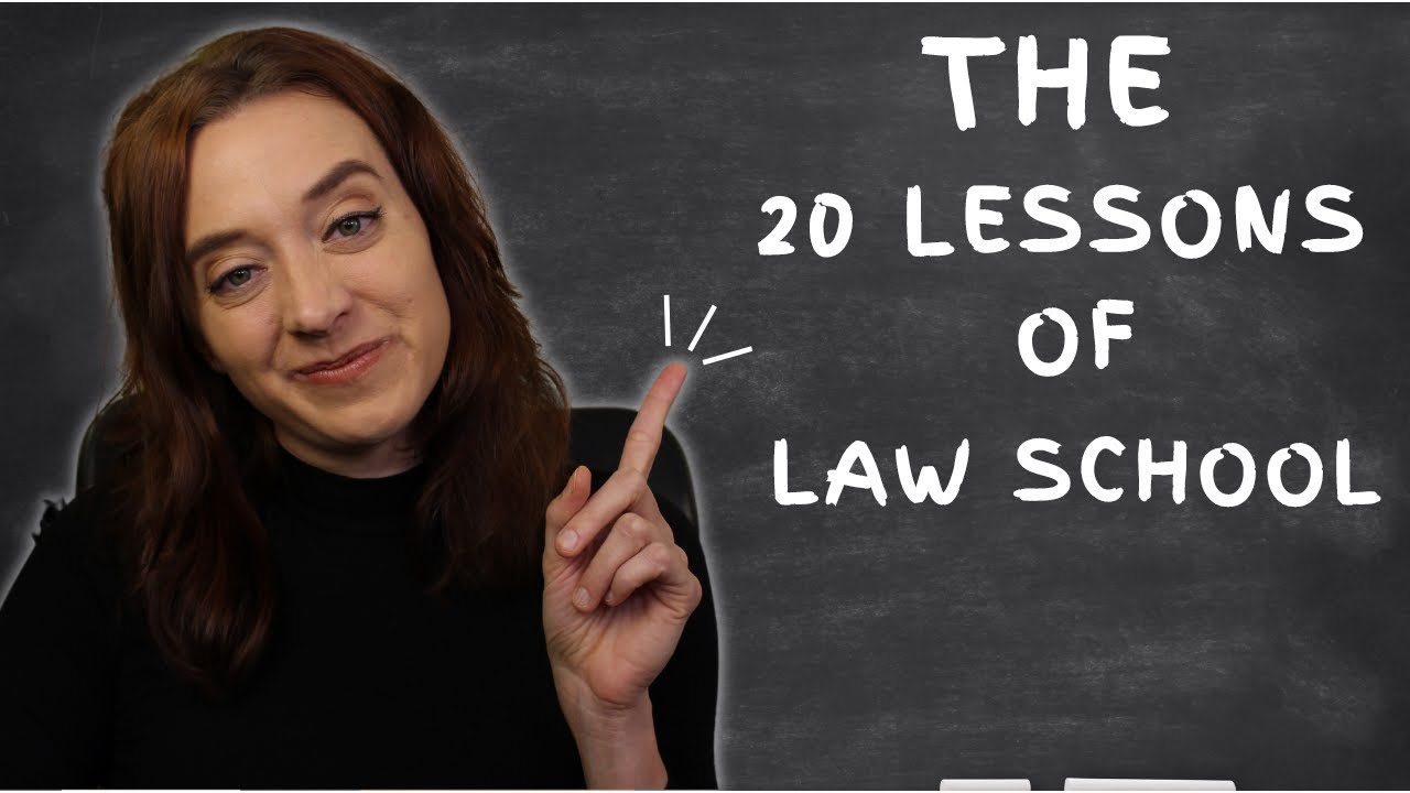 the 20 lessons i learned from law school - YouTube