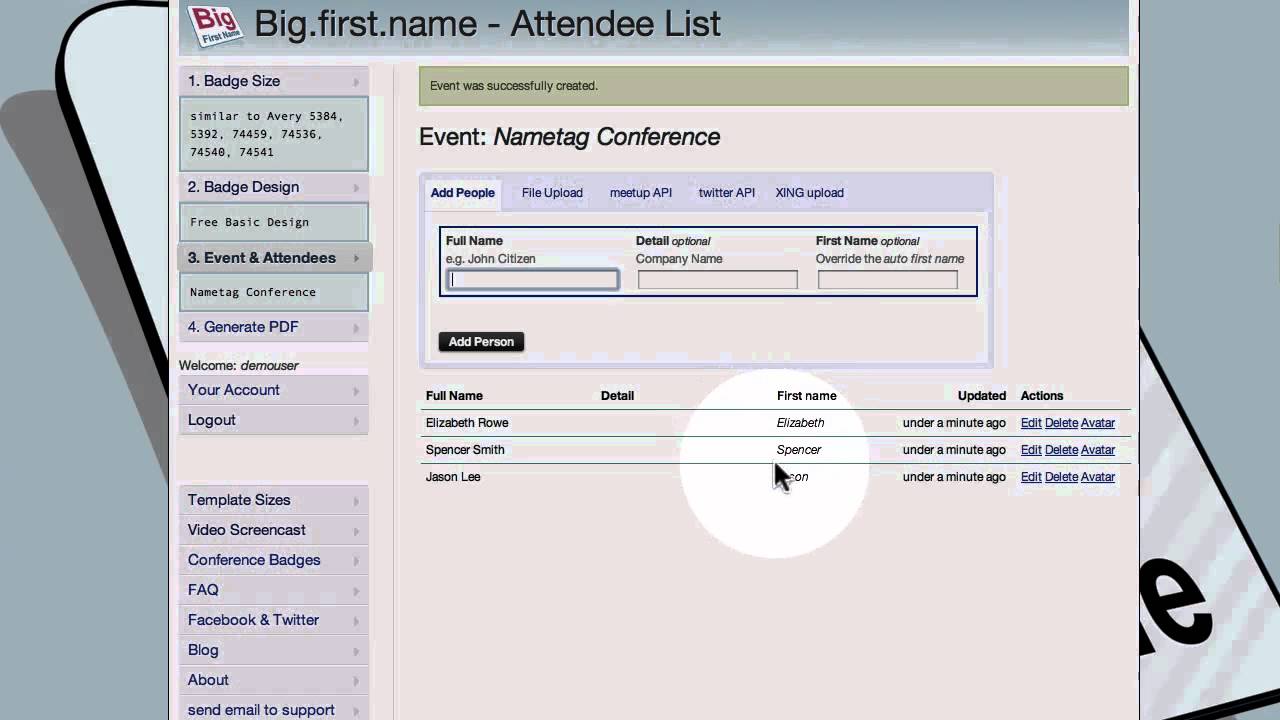 Big.first.name Name Badges and Name Tags - YouTube