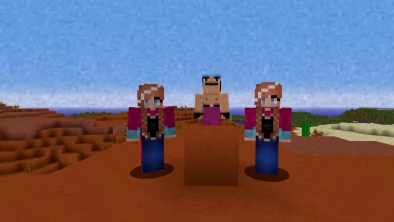 If cheerleaders played minecraft - YouTube