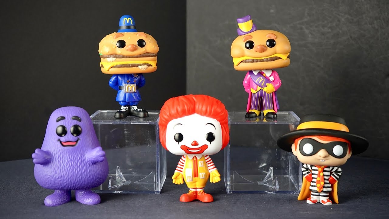 Funko POP McDonald's - Ronald McDonald, Hamburglar, Grimace, Officer ...