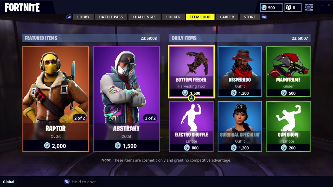 RAPTOR IS BACK IN THE FORTNITE ITEM SHOP! ABSTRAK SKIN, RENEGADE AND ...