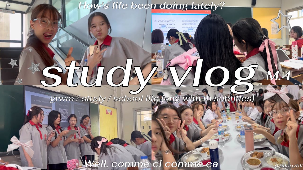 M.4 study vlog 💻 | grwm / study / talk talk | @piinqzhii - YouTube