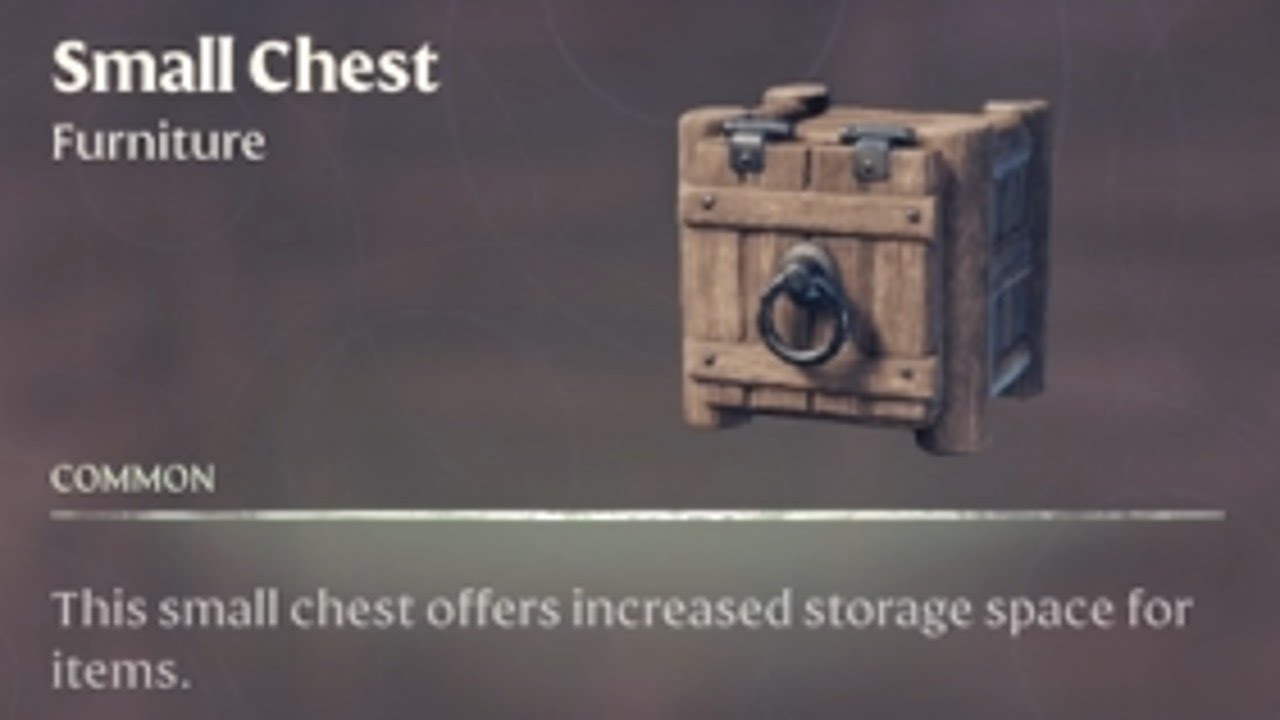 How to Build a Small Chest in Enshrouded - YouTube