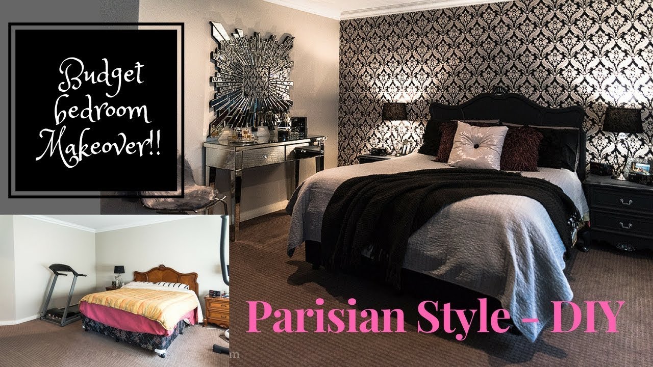 DIY Parisian bedroom makeover - YouTube