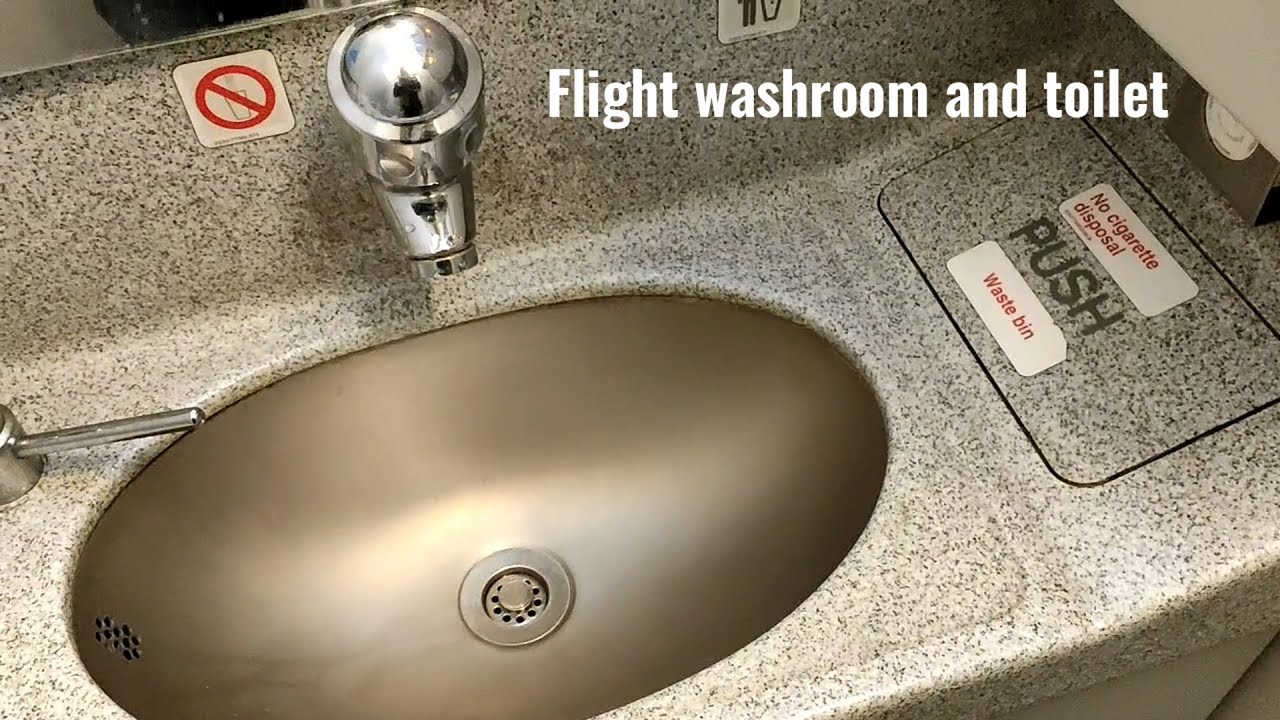 Flight toilet let's check how comfortable it is. Aeroplane ️️ wash room ...