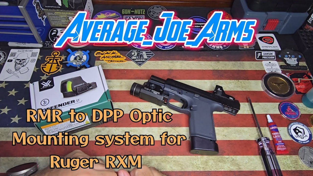 Ruger RXM optic mounting system, RMR to DPP Vortex Defender ST - YouTube