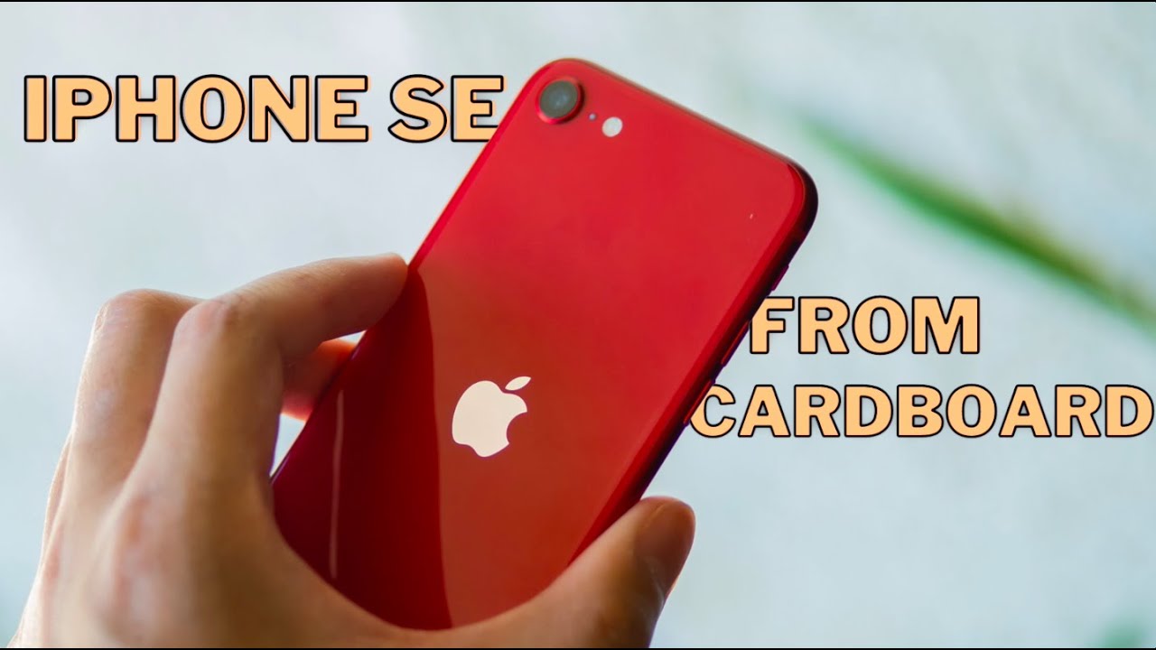 how to make iPhone SE from cardboard | Artistic - YouTube