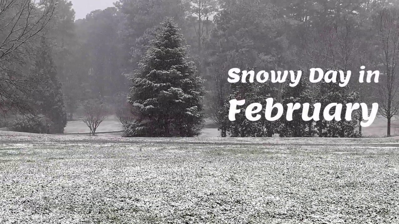 Snowy Day in February | Atlanta GA - YouTube