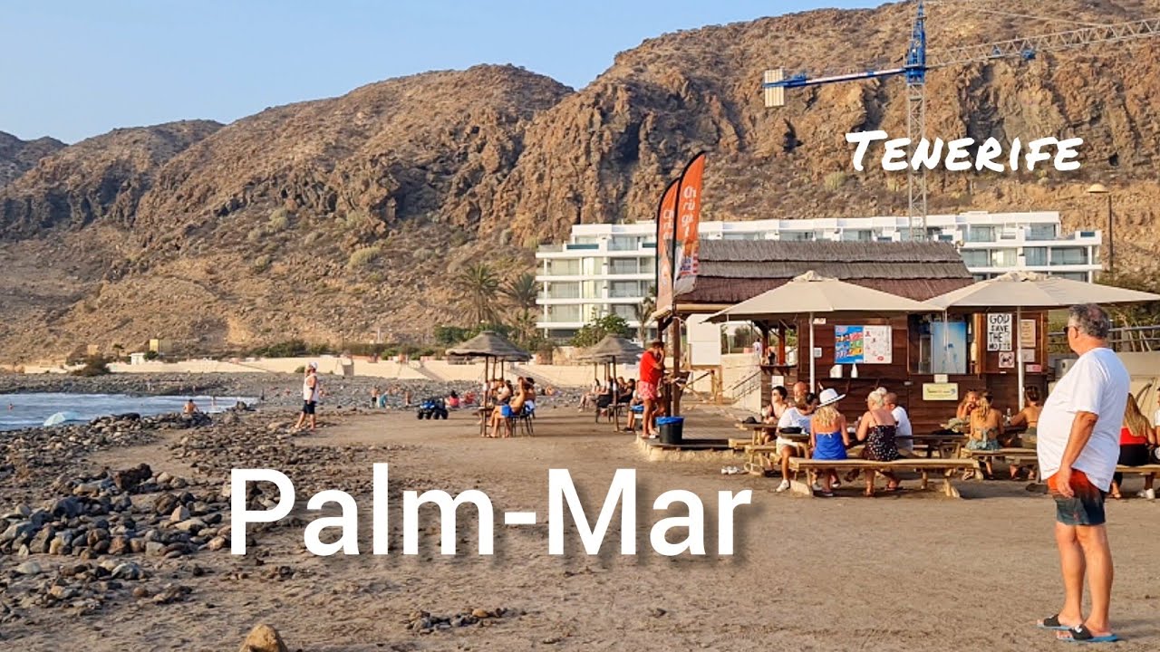 🌍 Tenerife. Palm-Mar. Promenade along the ocean. Arona. Spain. 4K - YouTube