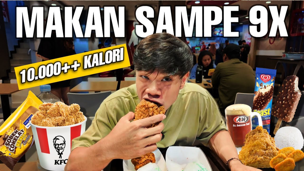 PERTAMA KALI LOADING CONTEST SEGILA INI ! kfc, Es krim, Roti, burger ...