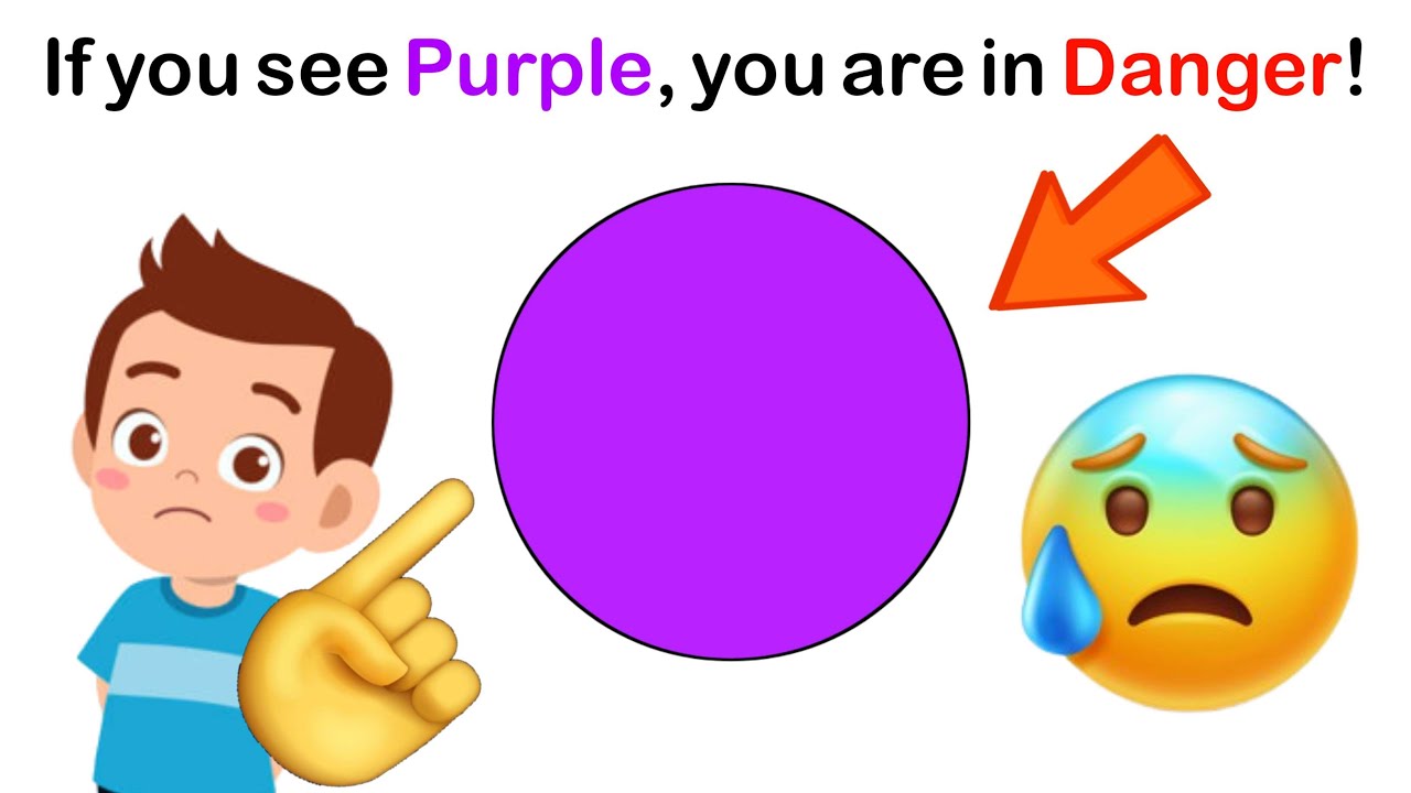 If you see Purple, you are in Danger! 😰 - YouTube