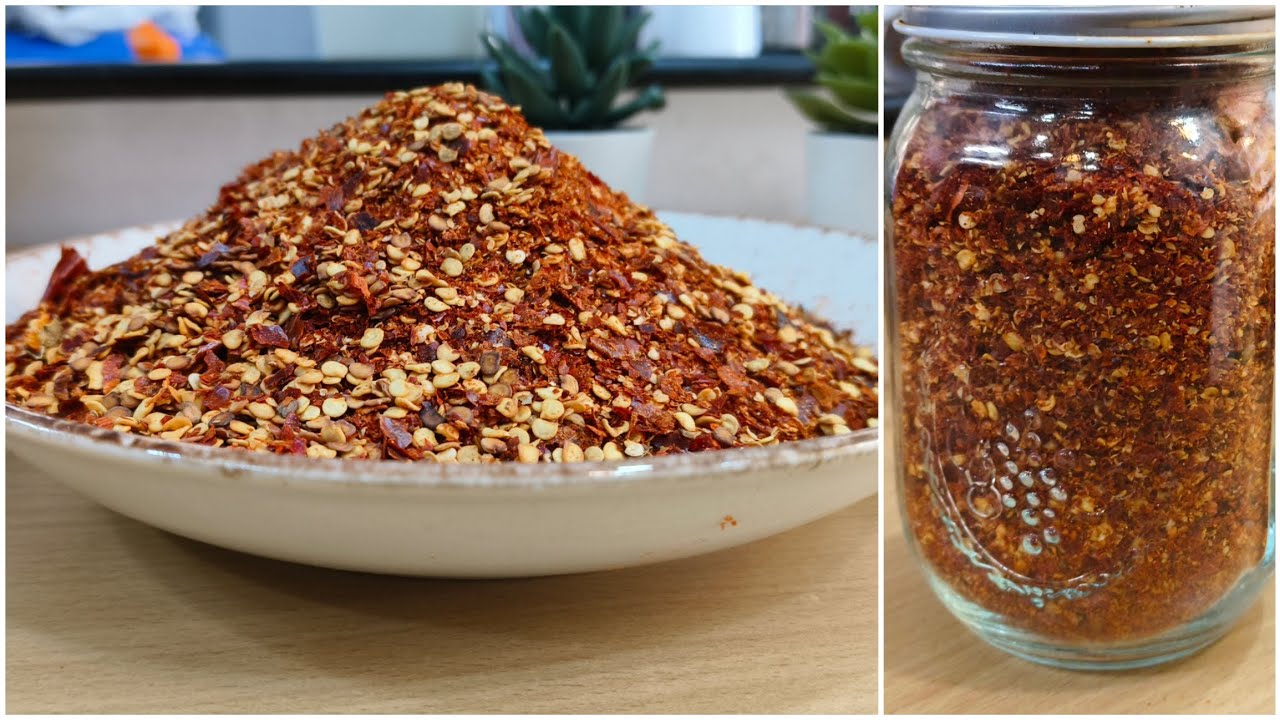 How to Make Chilli Flakes at Home | Home Made Chilli Flakes | Chilli ...