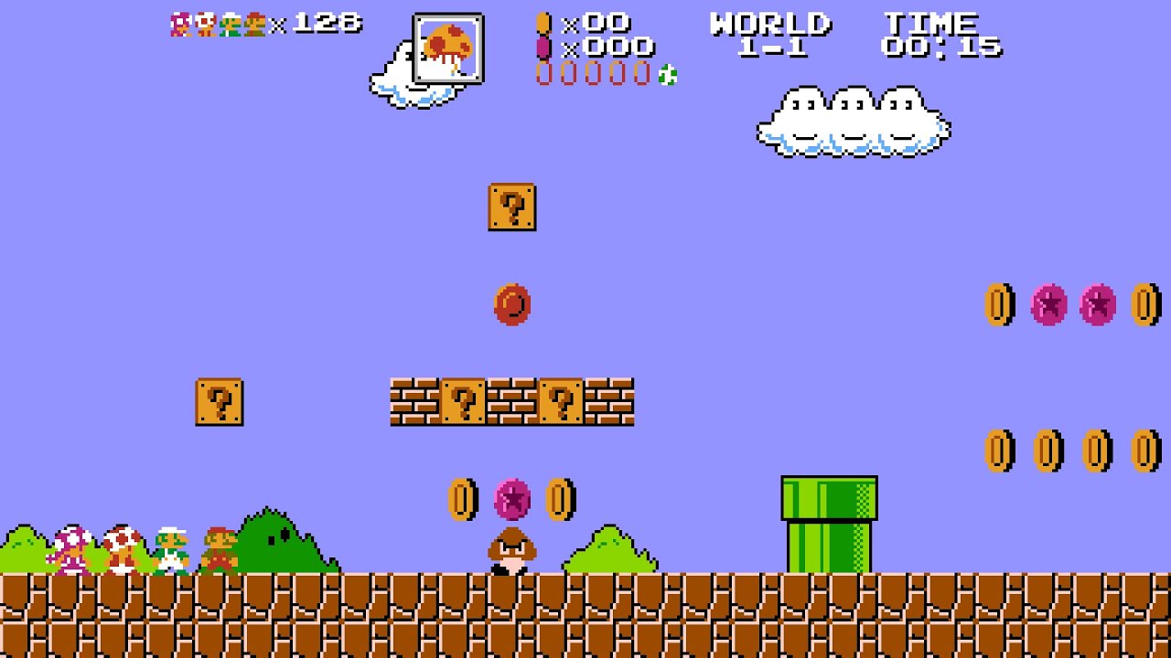 Super Mario Bros. Remastered 1-1 - YouTube