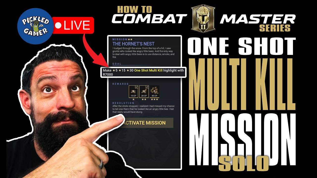 Combat Master S2 - How To Complete One Shot Multi Kill Mission Solo ...