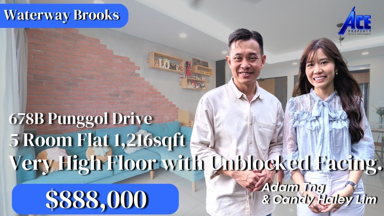 Very High Floor 1216sqft 5 Room HDB Flat with Unblocked Facing - YouTube