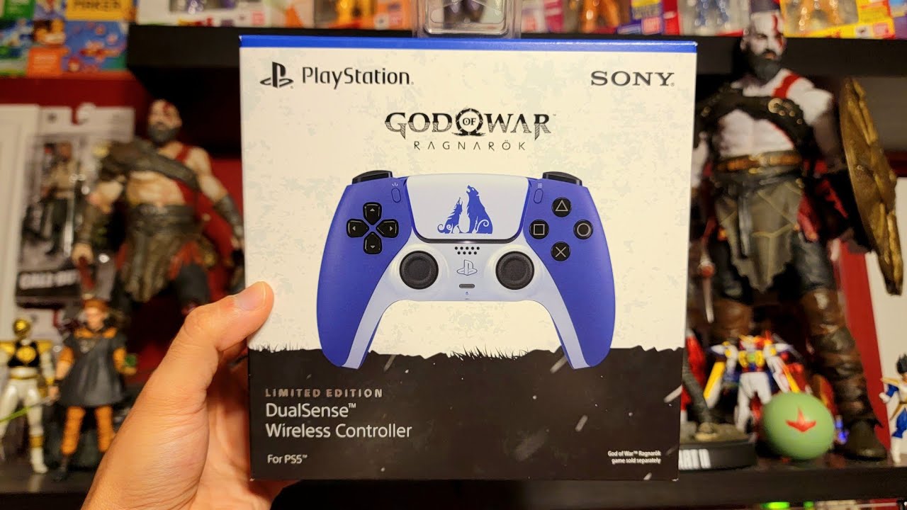 God Of War Ragnarök Limited Edition PS5 Dual Sense Controller Unboxing ...