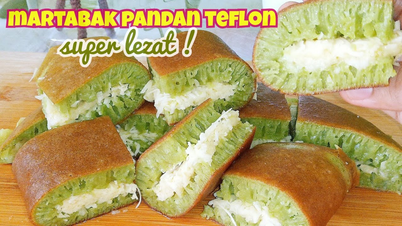 Resep martabak manis pandan teflon bersarang | martabak bangka - YouTube