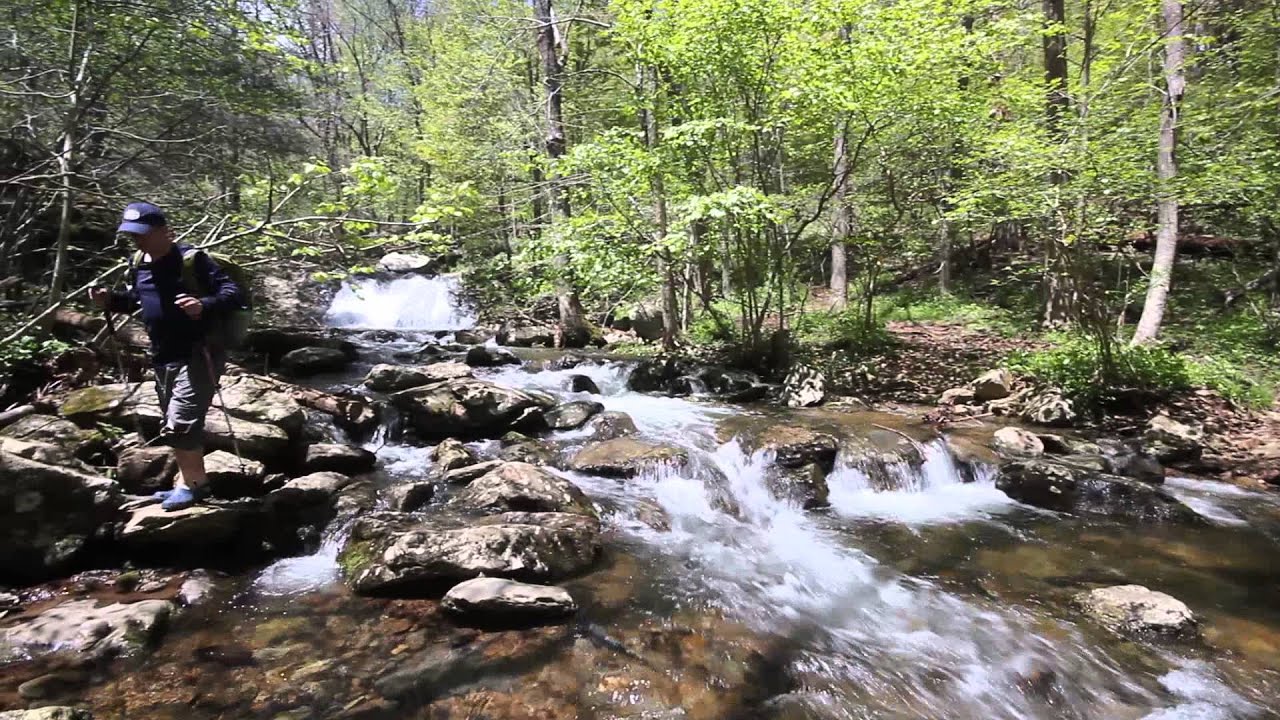 Water Crossing Near Big Rock Falls - Shenandoah National Park - YouTube