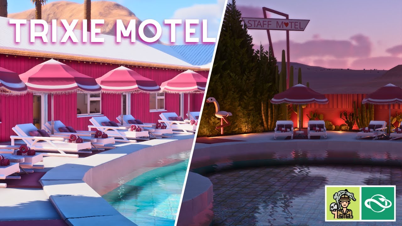 Building the Trixie Motel in Planet Zoo - YouTube