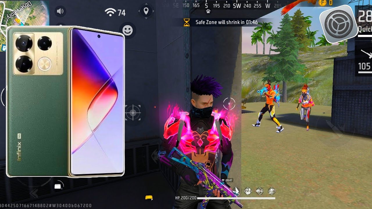 ⚡ Infinix Note 40 Free Fire Max Gameplay Test ⚡ Infinix Note 40 Free ...