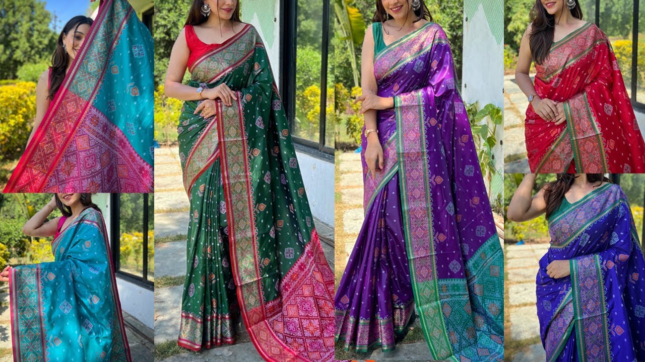 Launching Pure Rangeen Patola Soft Silk Sarees with contrast rich pallu ...