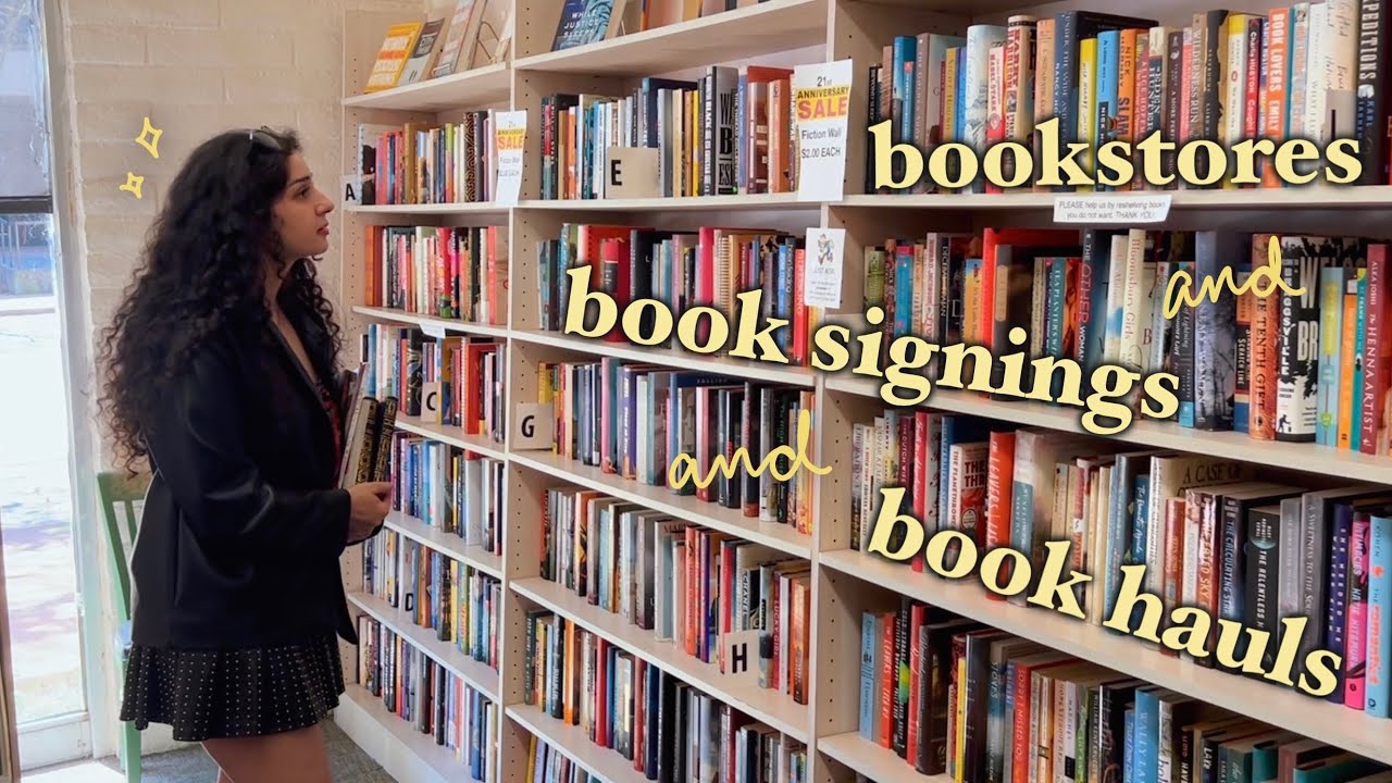 bookstores, book signings, and book shopping 📚 - YouTube