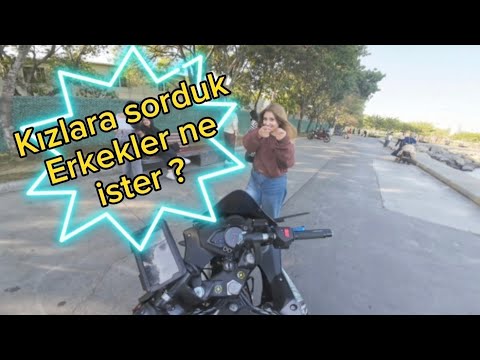 Kızlara Sorduk Erkekler Ne ister ? Sizce ne ister ? / Motovlog Serisi: Röportaj #1