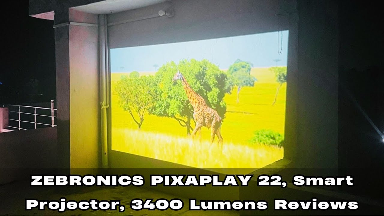 ZEBRONICS PIXAPLAY 22, Smart Projector, 3400 Lumens Reviews - YouTube