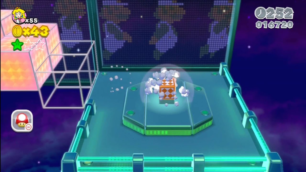 Super Mario 3D World - World 4-3 Beep Block Skyway - YouTube