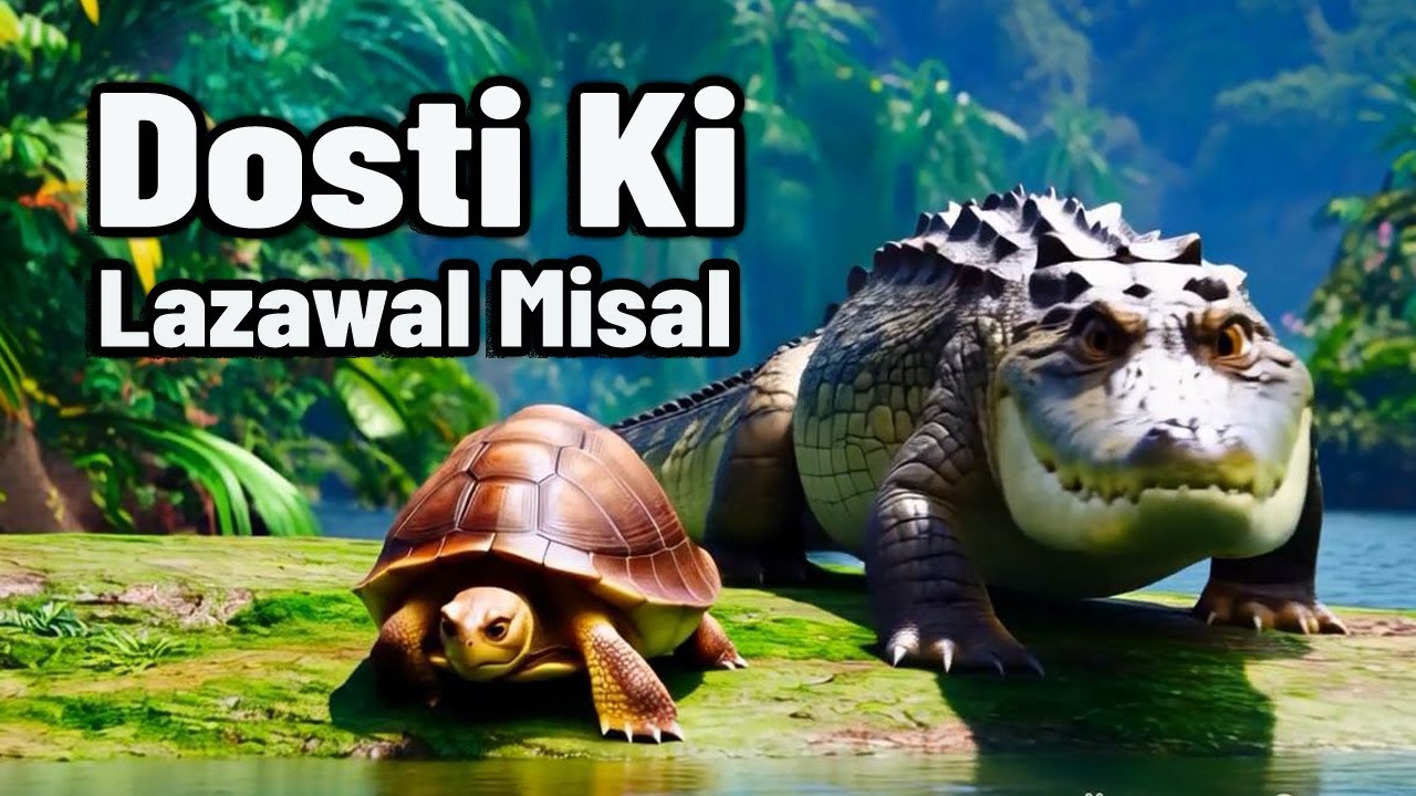 Dosti Ki Lazawal Misal | Three Kids Stories Hindi Kahaniya | Crocodile ...