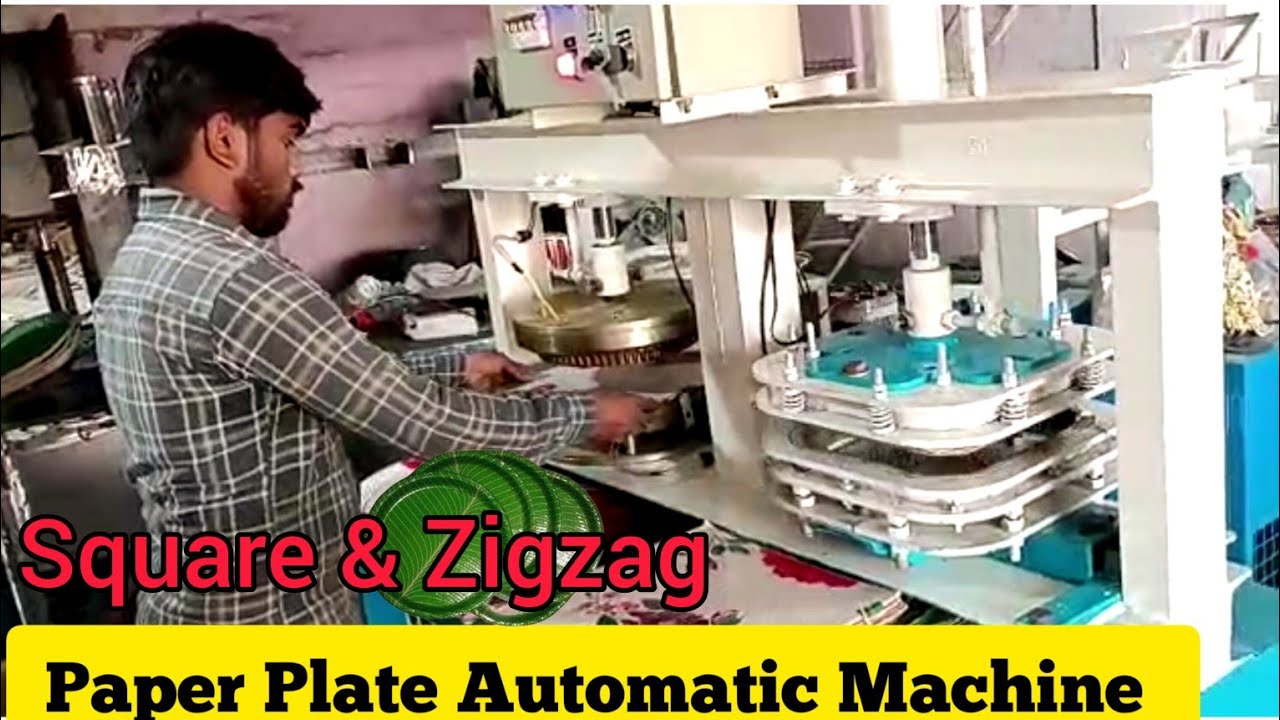 Paper Plate Square And Zig Zag Automatic Machine | Hyderabad Telangana ...