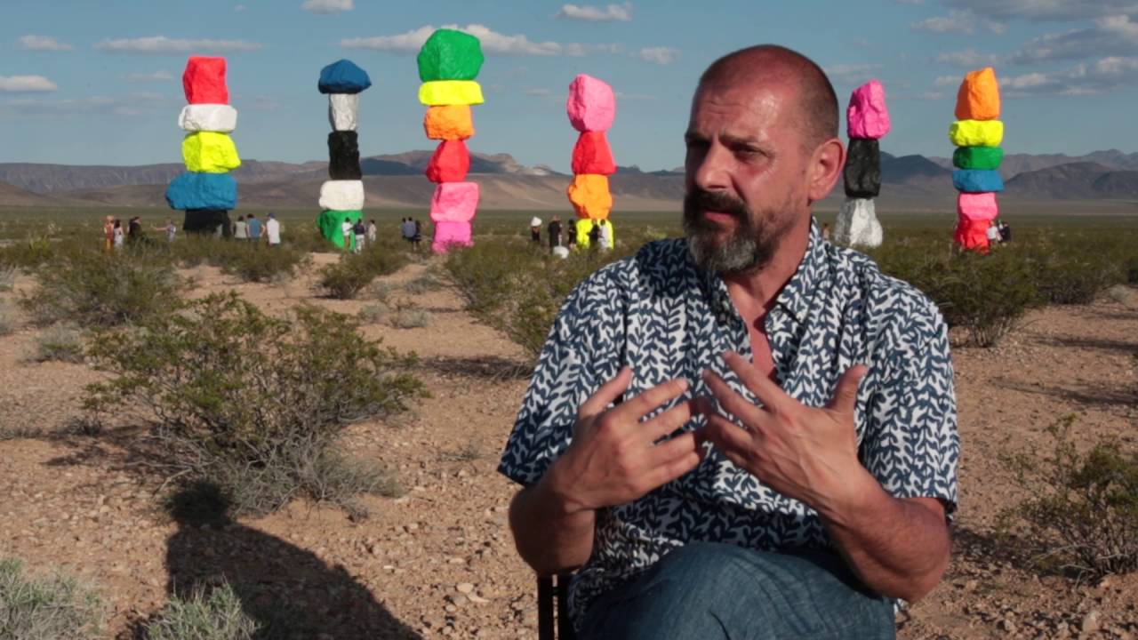 Artist Ugo Rondinone on "Seven Magic Mountains" - YouTube