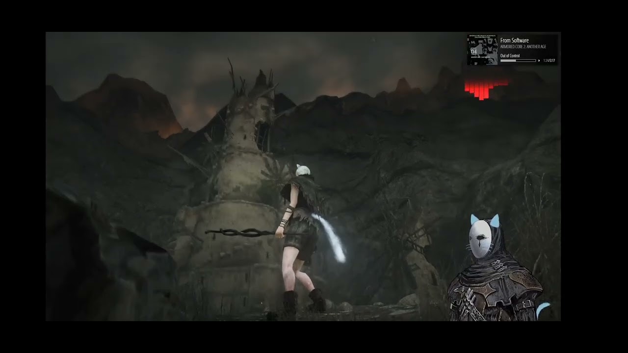 Visible Iron Keep from Earthen Peak..Dark Souls 2 sotfs Flames of old ...