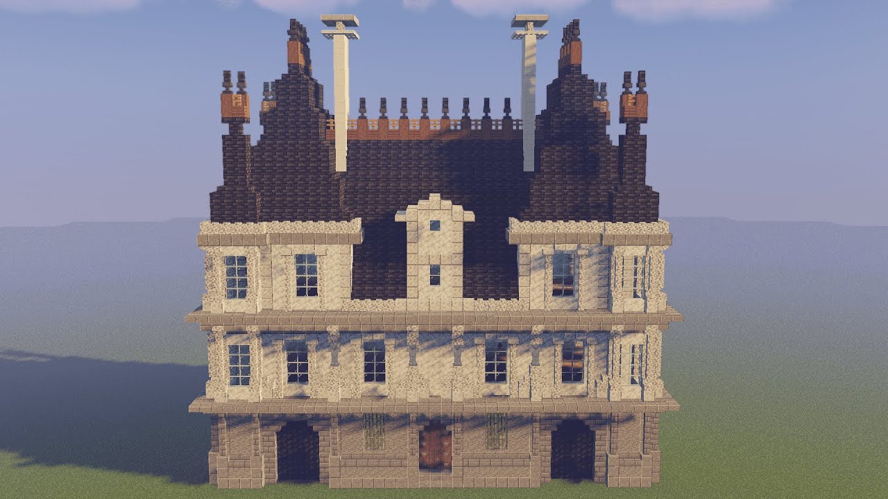 Minecraft Tutorial: How to build a Neo-Renaissance House - YouTube