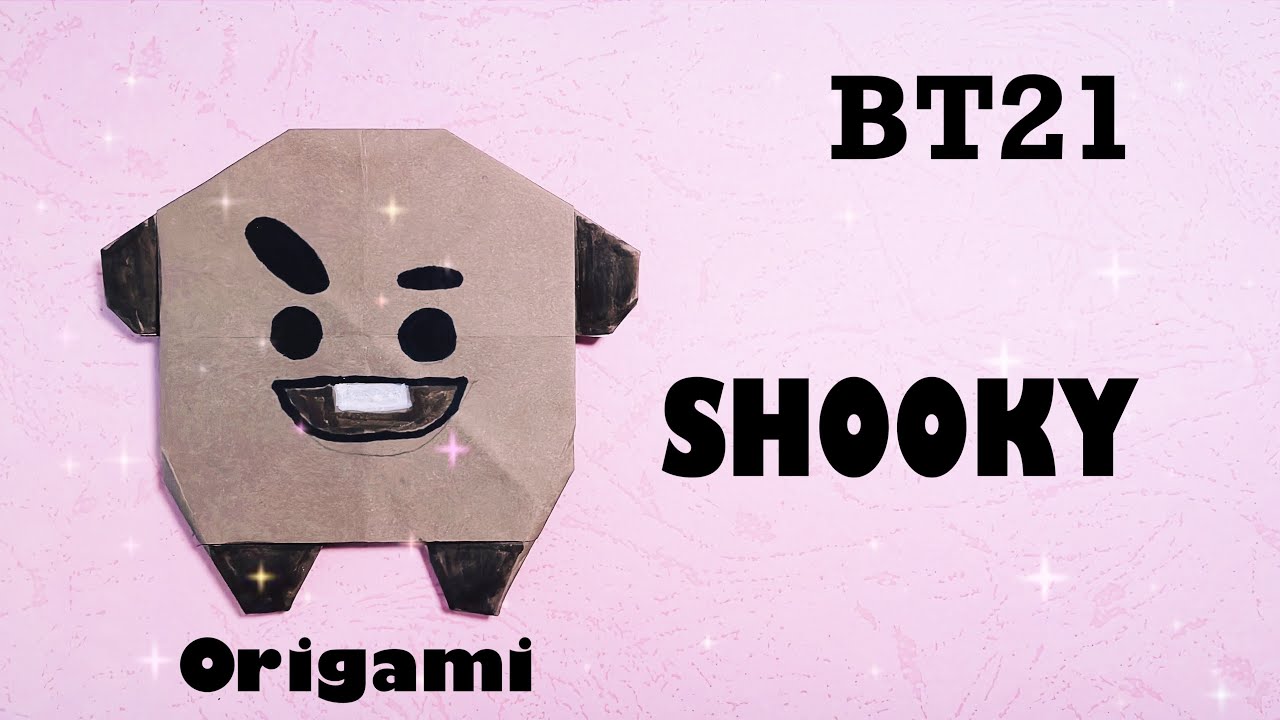 摺紙BT21 / 如何製作BT21 SHOOKY / Origami BT21 - YouTube