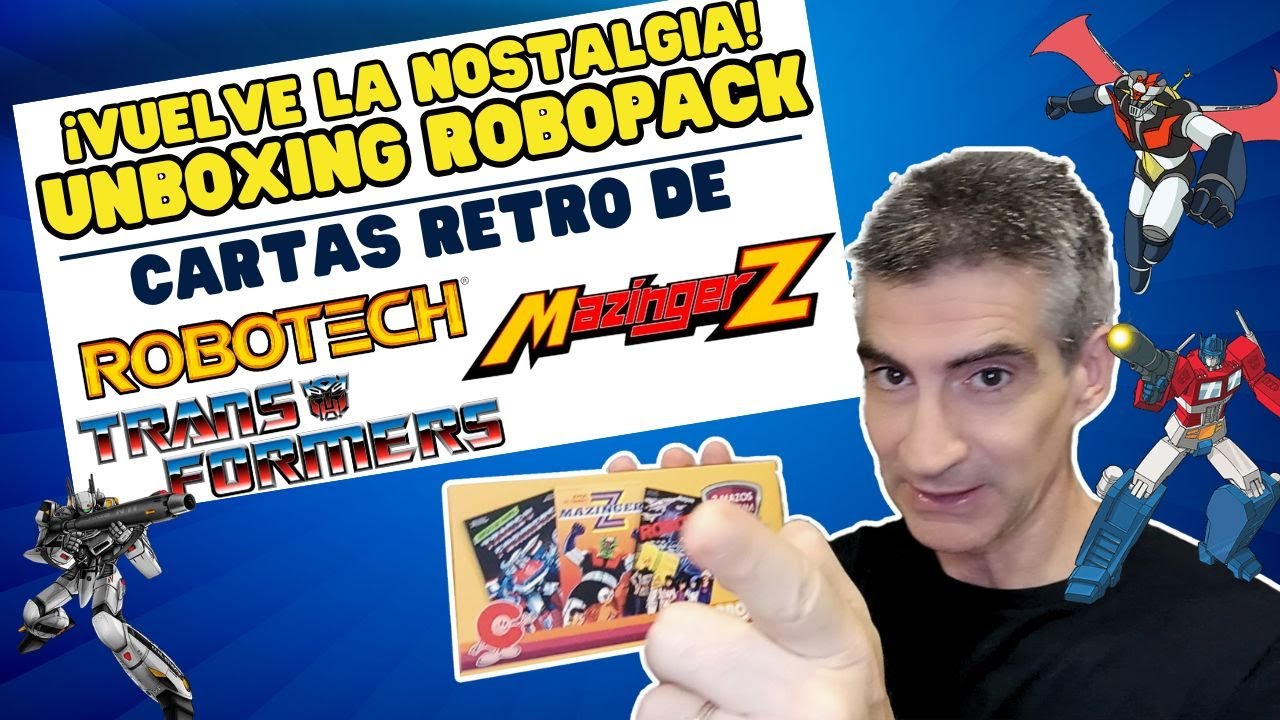Robopack: Cartas Retro de Robotech, Transformers y Mazinger Z ¡Están de Vuelta! - YouTube