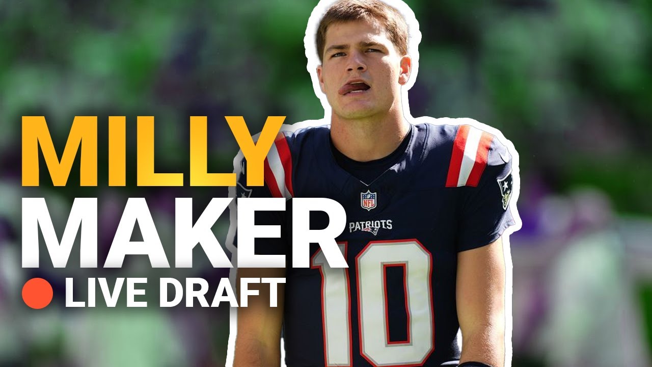 Fantasy Football Best Ball Draft Live | DraftKings Milly Maker - YouTube