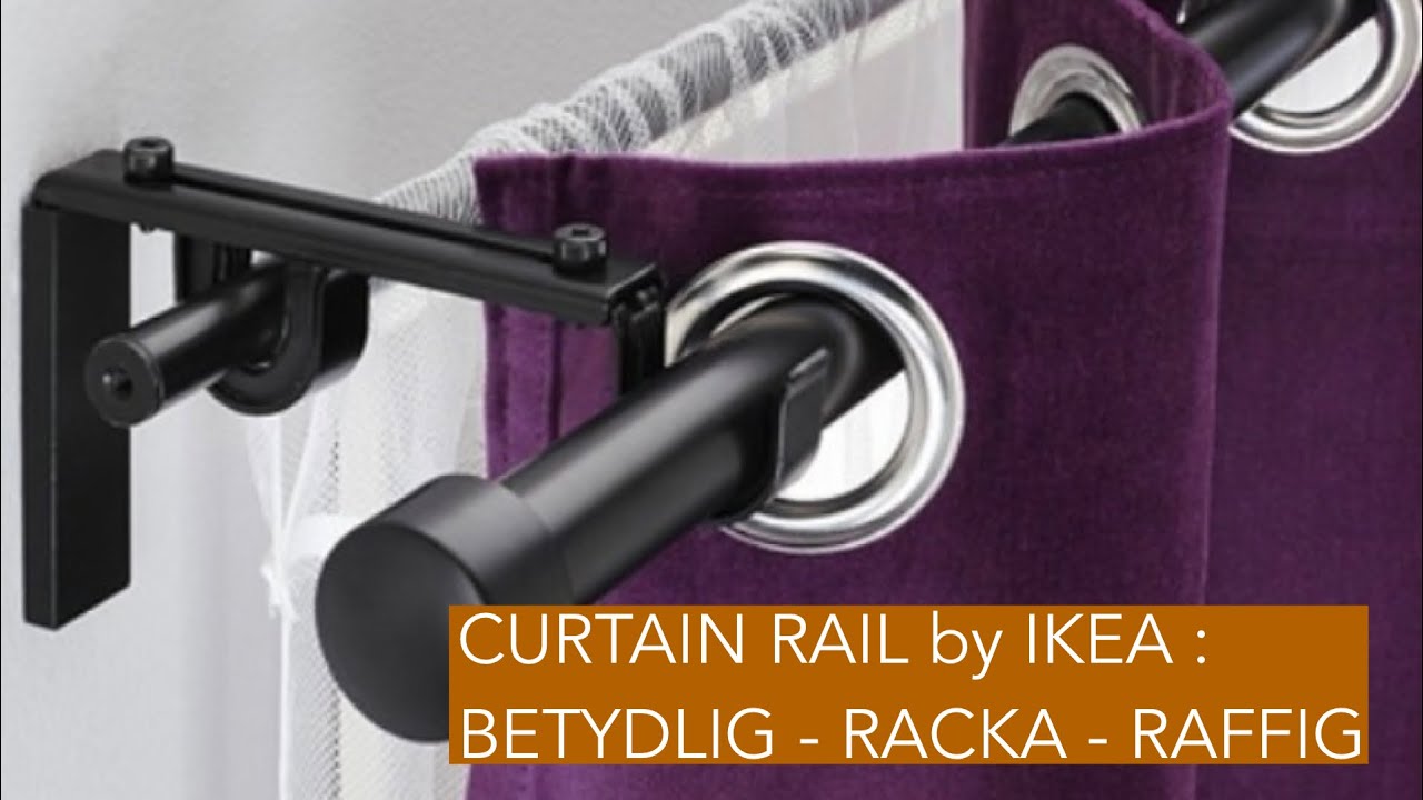Window Curtain Rails Replacement - IKEA BETYDLIG - RACKA - RAFFIG - YouTube